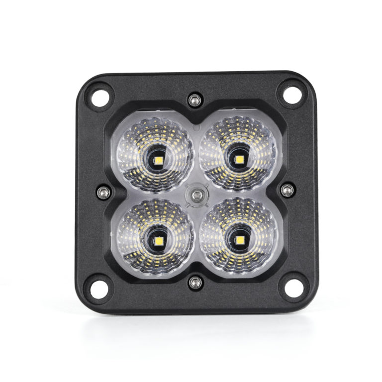 Concept Series Pod, 3” Cube LED Pod Lights, Flood Beam, Flush Mount ...